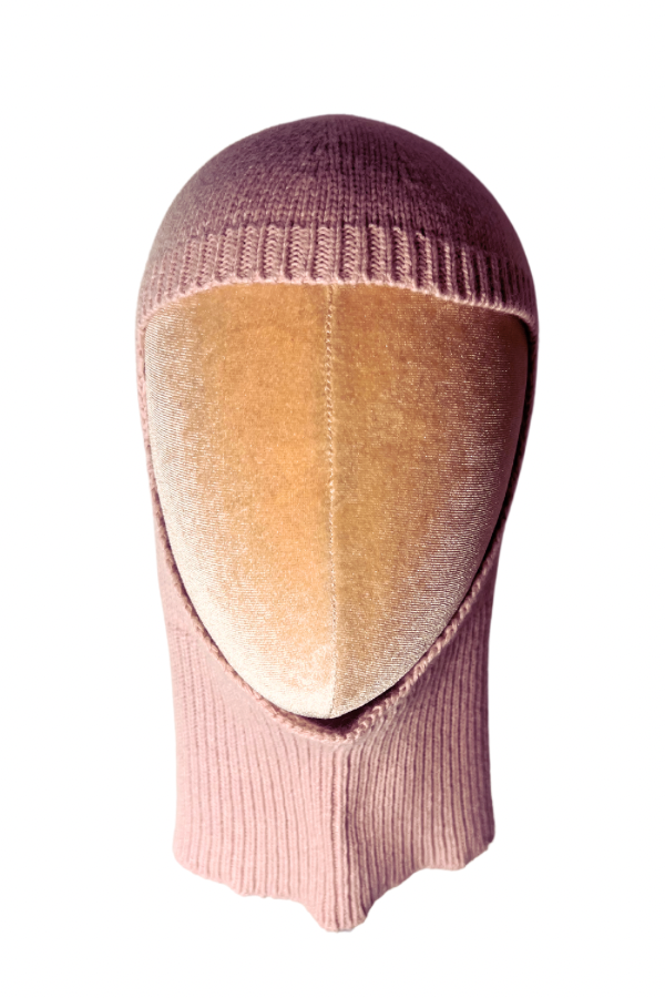 Balaclava Bianco in Lana e Cashmere - Leontine Vintage